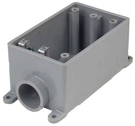 2.82" x 2" x 4.58" 17 Cu Inch 1-Gang FSC Box