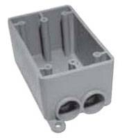 2.28" x 2" x 4.58" 17 Cu Inch 1-Gang FSS Box PVC
