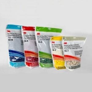 18 to 8 AWG, , 3M SG-Y-POUCH Secure Grip Wire Connector, Copper, Yellow