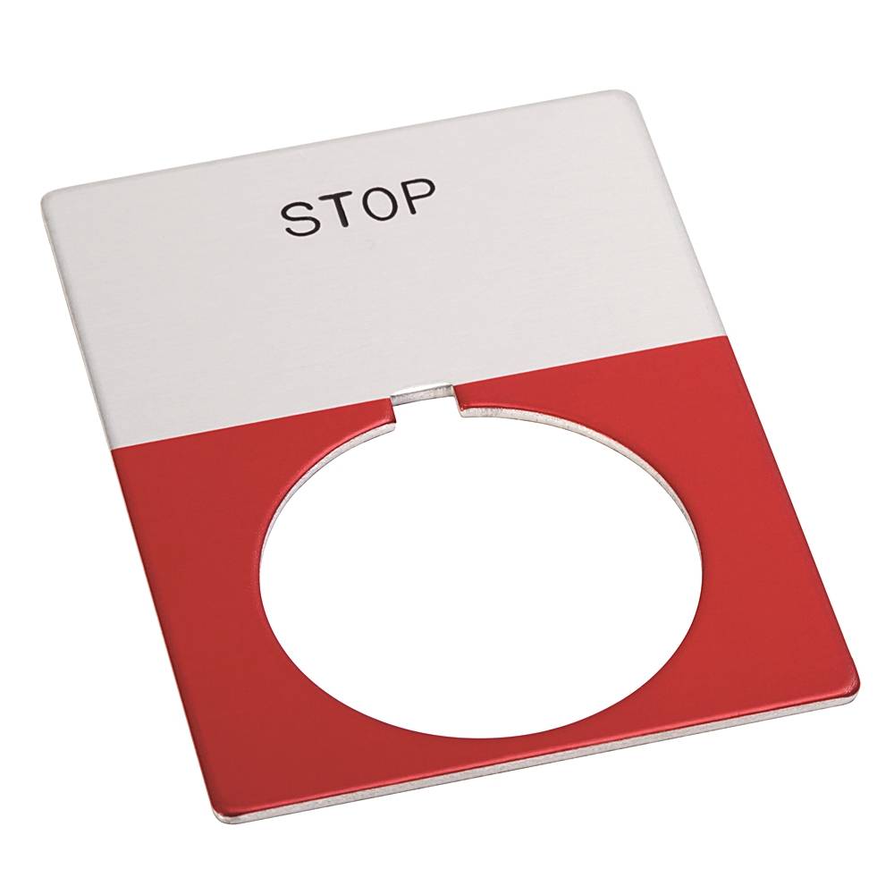 Allen‑Bradley 30mm 800T STOP Red Jumbo Legend