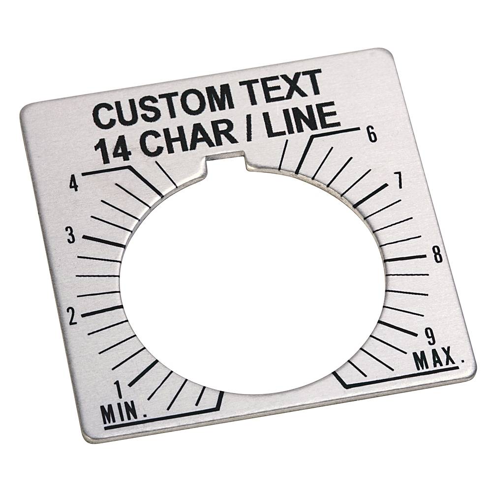 Allen‑Bradley 30mm 800T Custom Text Pot Legend Plate