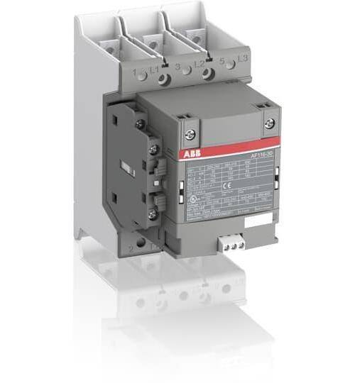 ABB AF116-30-11B-33 3-Phase AC/DC Operated IEC Contactor, 100 to 250 VAC/VDC V Coil, 104 A, 3NO ...