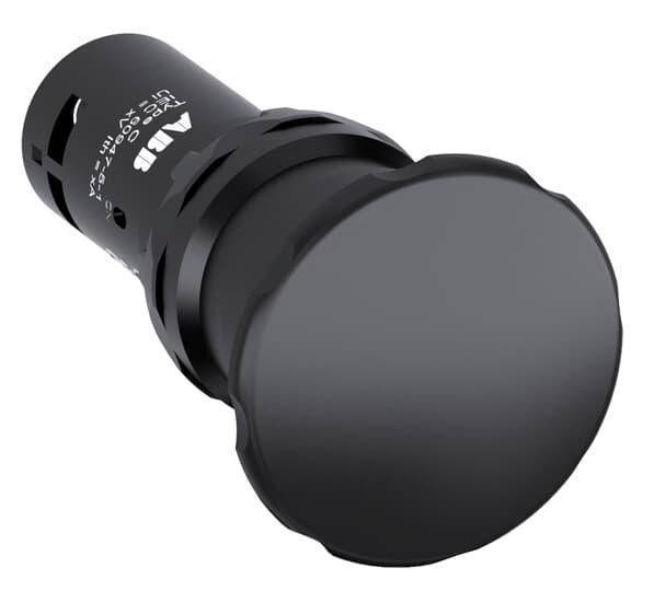 ABB CPM3-10B-11 Compact Non-Illuminated Pushbutton, 1NC-1NO Contact, Momentary Contact, Black