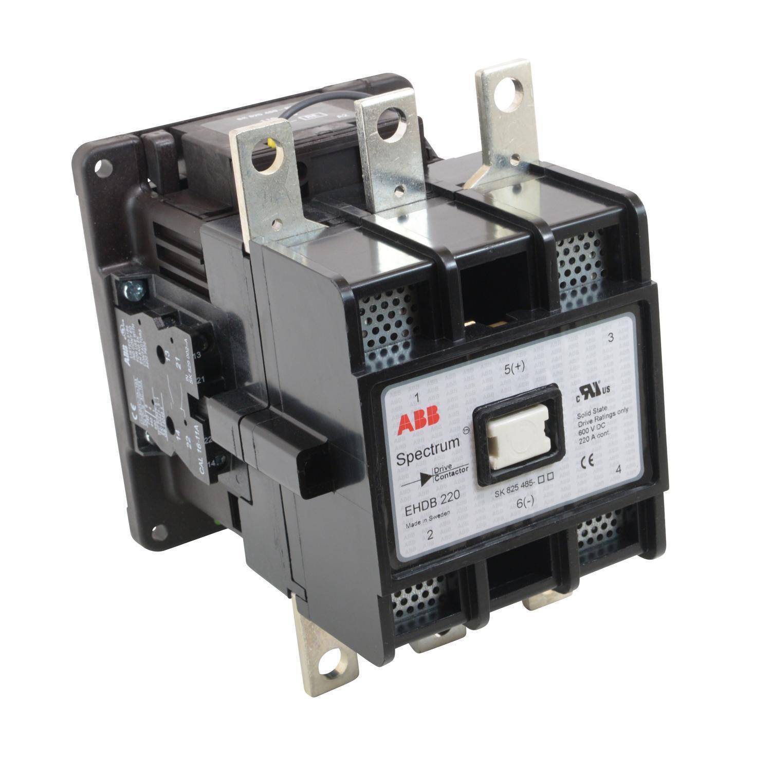 ABB EHDB220C-REL Non-Reversing DC Drive Contactor With Magnetic Arc Chute, 220 VDC V Coil, 220 A ...
