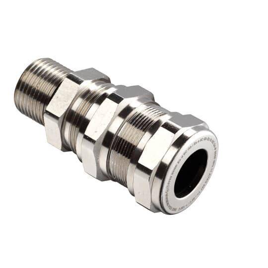 ABB Kopex-Ex® EXN05AMC1 C1 Double Compression Straight Cable Gland, 3/4 ...