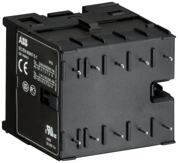 ABB K6-31Z-P-80 Mini Contactor Relay, 3 A, 3NO-1NC Contact, 220 to 240 VAC V Coil