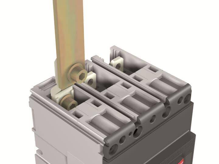 ABB KXT2EF-4PC Front Terminals, Extended Mounting, For Use With XT2