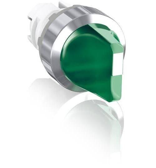 ABB M3SS2-31G Illuminated Modular Selector Switch Operator, 30 mm, Knob/Short Handle Operator, 3 ...