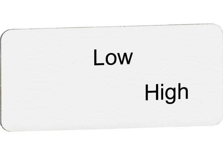 ABB MA6-1175 Legend Plate Inserts, 0.012 m H x 0.028 m W, Rectangle ...