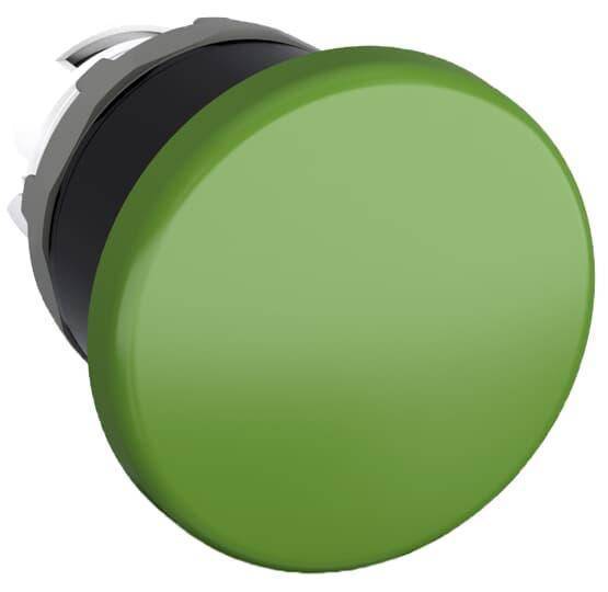 ABB MPM1-10G Modular Round Non-Illuminated Pushbutton, 40 mm, Momentary Contact, Green