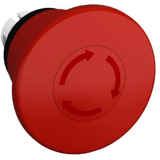 ABB MPMT4-10R Modular Non-Illuminated Pushbutton, 60 mm, Twist-Release Operator, Red