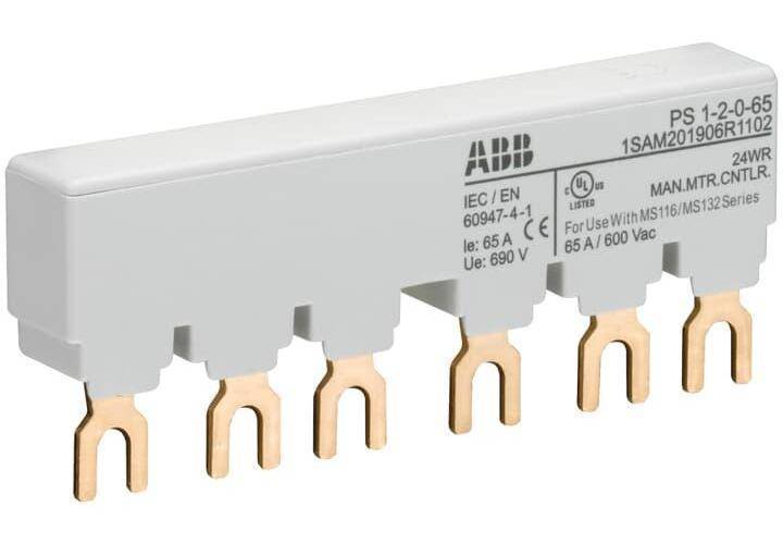 ABB PS1-2-0-65 2-Position Busbar, For Use With MS116 and 132 Manual ...