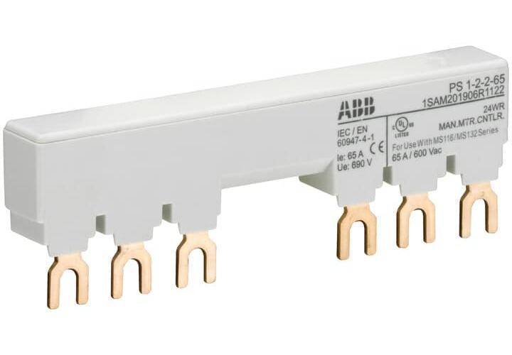ABB PS1-2-2-65 Busbar With (2) Auxiliary Contact, For Use With MS116 ...