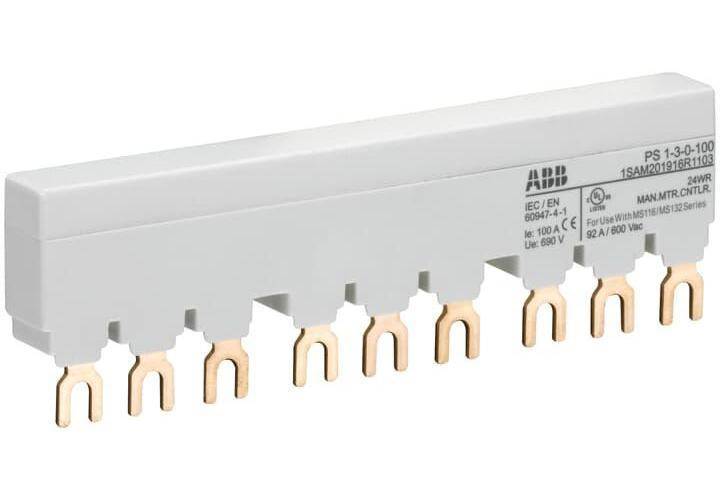ABB PS1-3-0-100 Busbar, For Use With MS116/MS132/MO132 Manual Motor ...