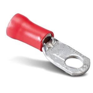 Sta-Kon® RDV717 RD Series Insulated Ring Terminal, 8 AWG Conductor, 1. ...