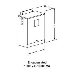 1000 VA, 1-Phase, Hubbell Incorporated T181217 Harsh Environment ...