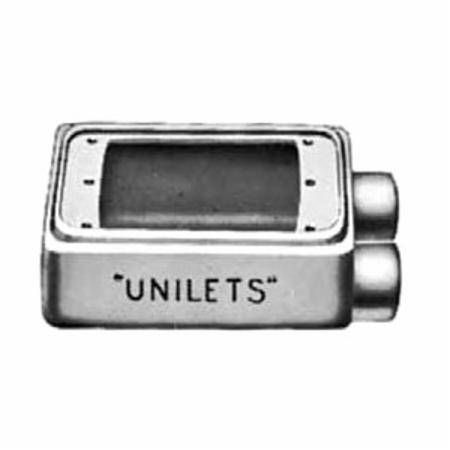 1/2" Hub, 1-Gang, Emerson Electric Co. FDS-1-50 Unilet® Cast Device Box ...