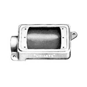 3/4" Hub, 1-Gang, Emerson Electric Co. FD-1-75 Unilets® Cast Device Box ...
