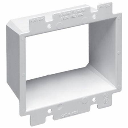 2-Gang,, Arlington Industries Inc. BE2 GFCI Wall Box Extender, White