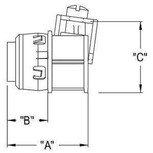 3/8" Arlington Industries Inc. SG38AST Saddlegrip®, Snap-Tite® Armored ...