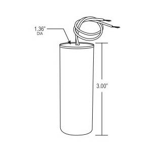 400 VAC, Atlas Lighting Products 40-009-D HID Capacitor, 10 Microfarad