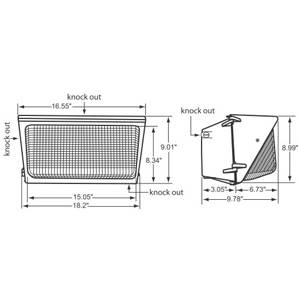 120/277 V, 64W, Atlas Lighting Products WLD64LED Wall Light