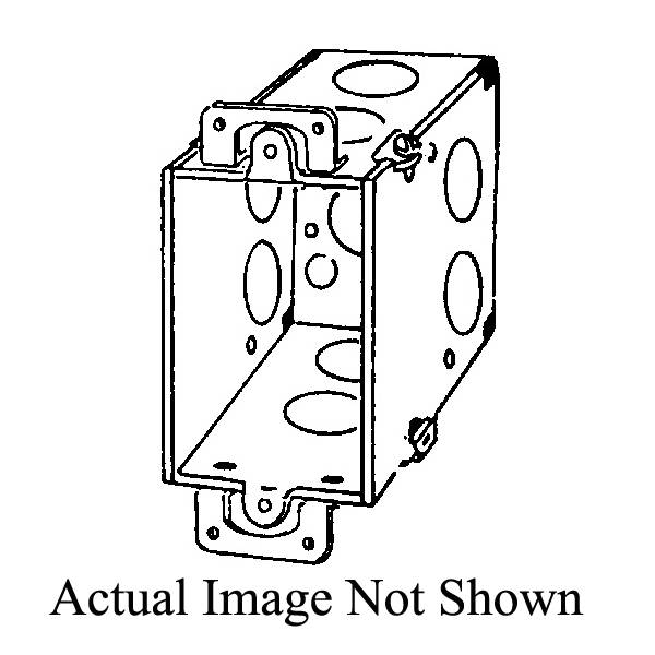 Appleton® 333D Square Corner Gangable Switch Box, Steel, 18 cu-in ...
