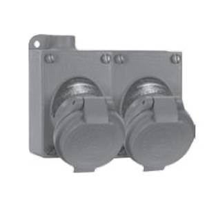 Appleton® CPS152202SA Contender™ 2-Gang Dead-End Pin and Sleeve ...