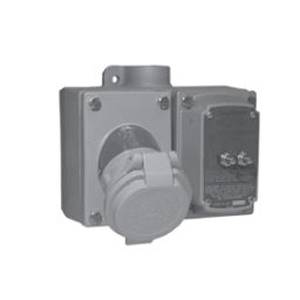 Appleton® CPS152102GFI Contender™ 2-Gang Dead-End Pin and Sleeve ...