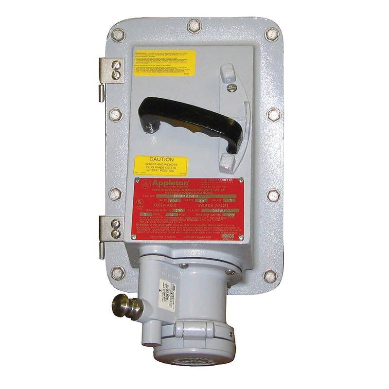 Appleton® EBR1034FB90 EBR Dust-Ignitionproof Explosionproof Receptacle ...