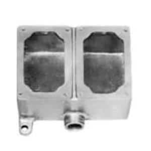 Appleton® EFDC250A-NL-Q 2-Gang Feed-Through Explosionproof Mounting Box ...