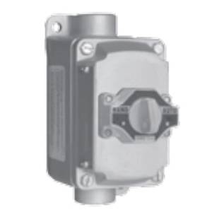 Appleton® EFDCB11012 1-Gang 2-Circuit Feed-Through Selector Switch ...