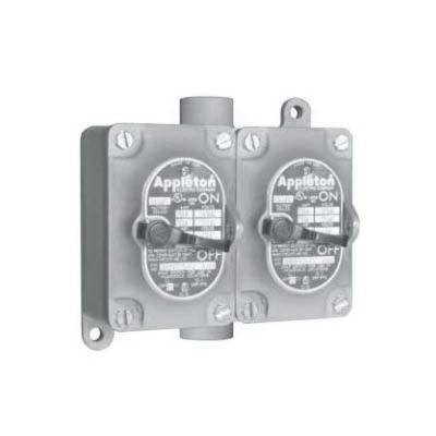 Appleton® EFSC250-F1 1-Gang Feed-Through Non-Sealed Tumbler Switch ...