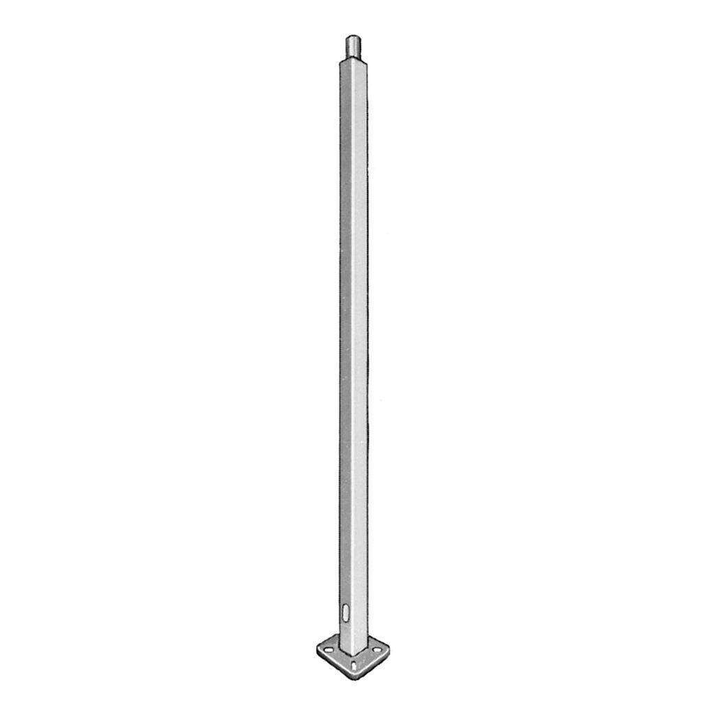 Appleton® GPSSH20 Straight Lighting Pole, 20 ft H Mounting, 1 in THK, Steel