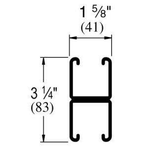 1-5/8" x 3-1/4" x 10', 12 Gauge, Unistrut P1001T-10-SS Channel Strut