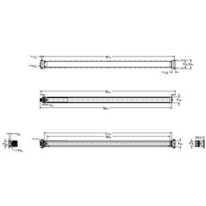 12 VDC, Banner Engineering Corp. 39576 MINI-ARRAY® Measuring Light Curtain,