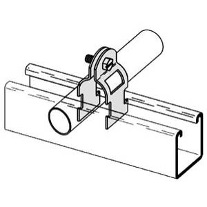 B-Line B2209PAZN B2000 2-Piece Pipe Clamp, 3/4 in Conduit, 400/50 lb ...