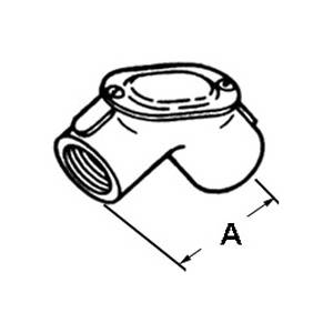 3/4" Bridgeport Fittings 82-DC Rigid/IMC Pulling Elbow