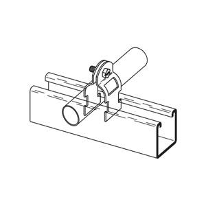 B-Line B2209PAZN B2000 2-Piece Pipe Clamp, 3/4 in Conduit, 400/50 lb ...