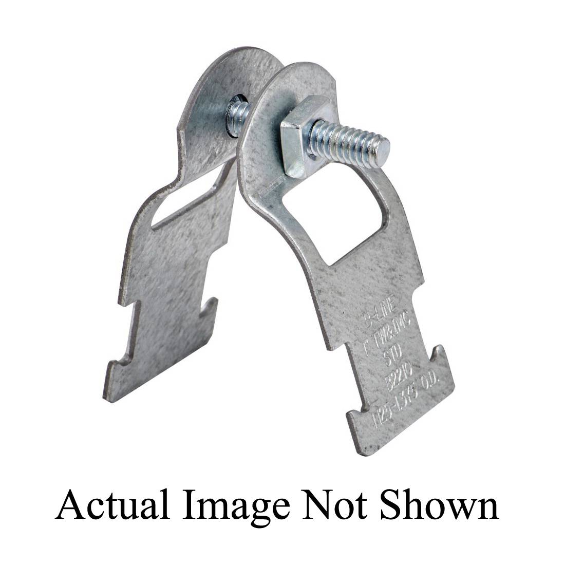 B-Line B2209PAZN B2000 2-Piece Pipe Clamp, 3/4 in Conduit, 400/50 lb ...