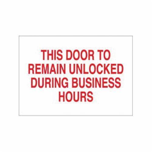 Brady® 122904 Rectangular Safety Sign, 7 in H x 10 in W, Red on White ...