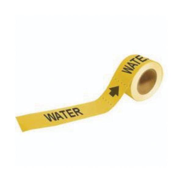 Brady® 20482 Economy Grade Permanent Acrylic Pipe Marker, WATER Legend ...