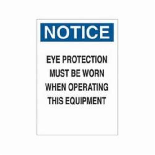 Brady® 88209 Rectangular Personal Protection (PPE) Sign, NOTICE, 10 in ...