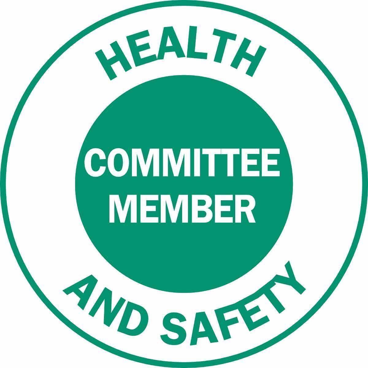Brady® 49569 Circular Emblem Label, HEALTH AND SAFETY/COMMITTEE MEMBER ...