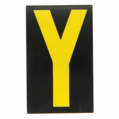 Brady® BradyLite® 5000-Y Engineer Grade Reflective Letter Label, Yellow ...