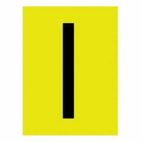 Brady® BradyLite® 5920-I Engineer Grade Reflective Letter Label, Black ...