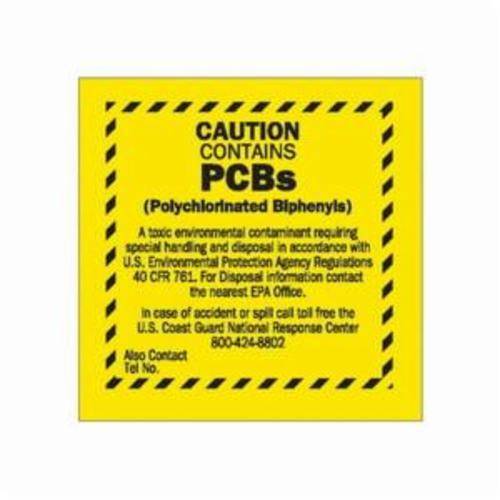 Brady® 87028 Non-Reflective Self-Adhesive Square PCB Marker Label, 6 in ...