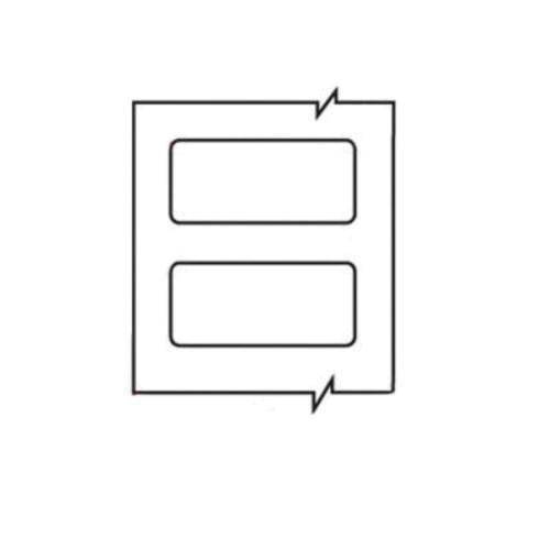 Brady® WorkHorse™ B33-53-423 BBP®33 Rectangular Printer Label, 1/2 in L ...