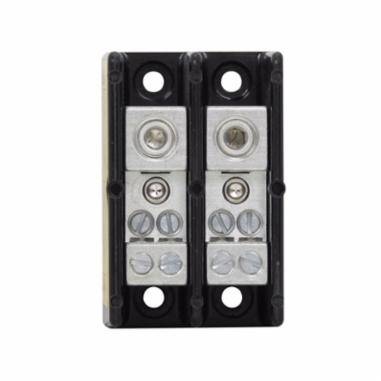 Bussmann Magnum® 16220-3 Barrier Power Terminal Block, 600 VAC/VDC, 175 A, 3 Poles, 14 to 2/0 ...
