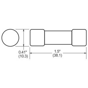 Bussmann BAF-10 Fast Acting Low Voltage Supplemental Fuse, 10 A, 250 ...